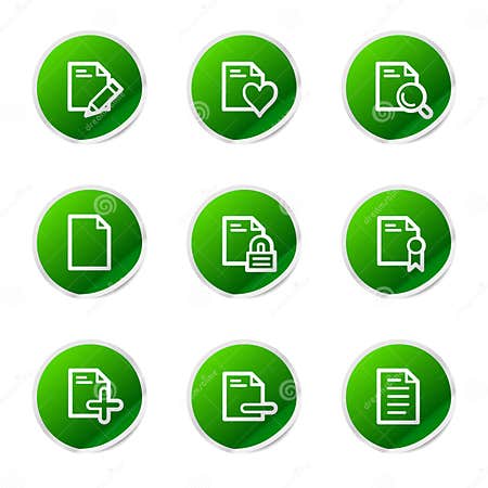 Documents 2 web icons stock vector. Illustration of edit - 6268338