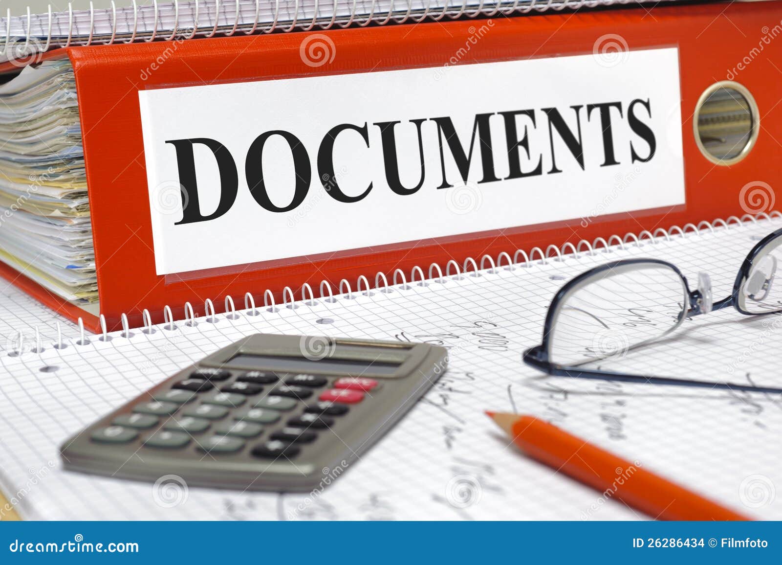 Documents stock photo. Image of desk, blank, document - 26286434