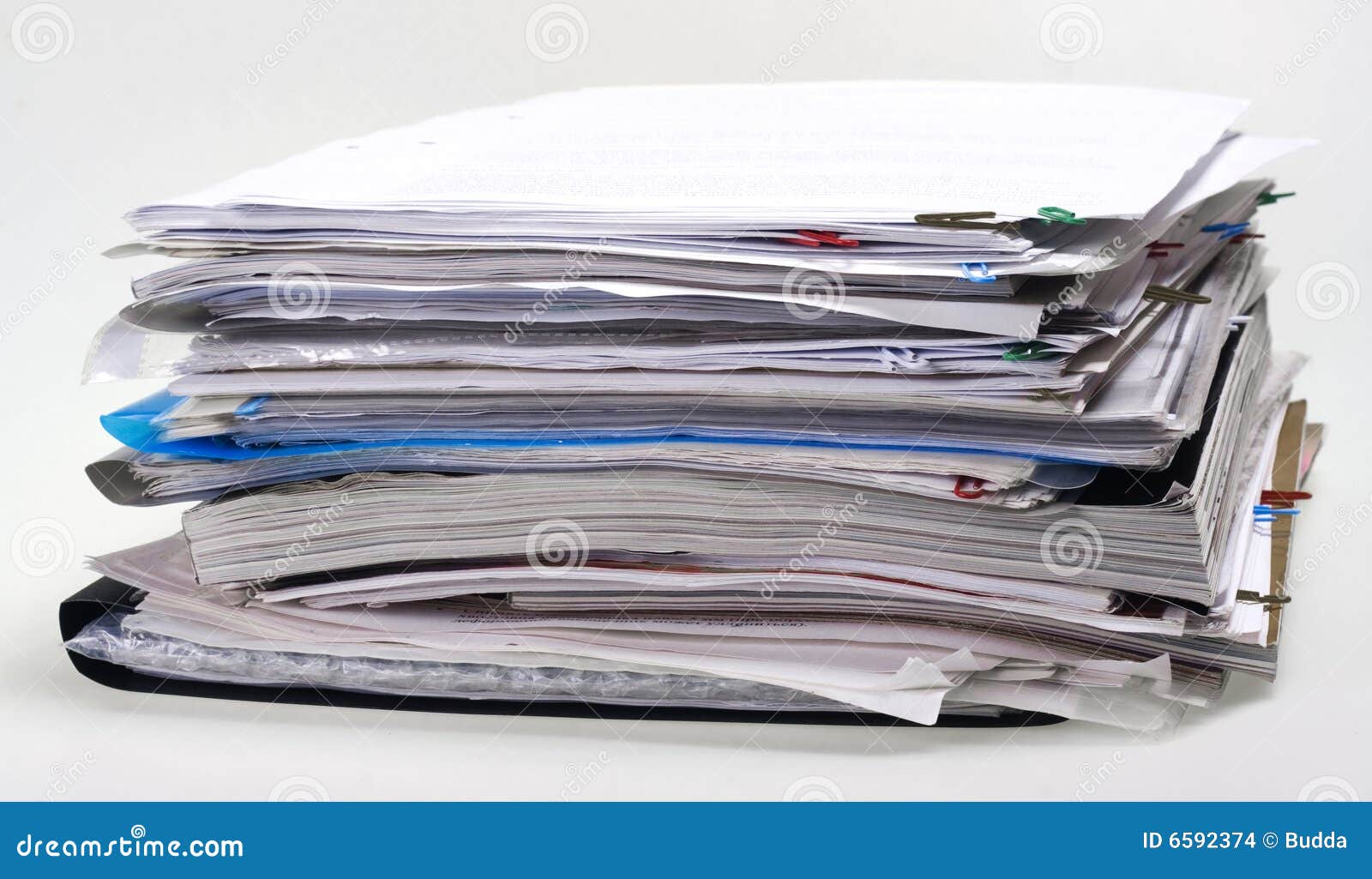 Documents stock photo. Image of clips, heap, color, metaphor - 6592374