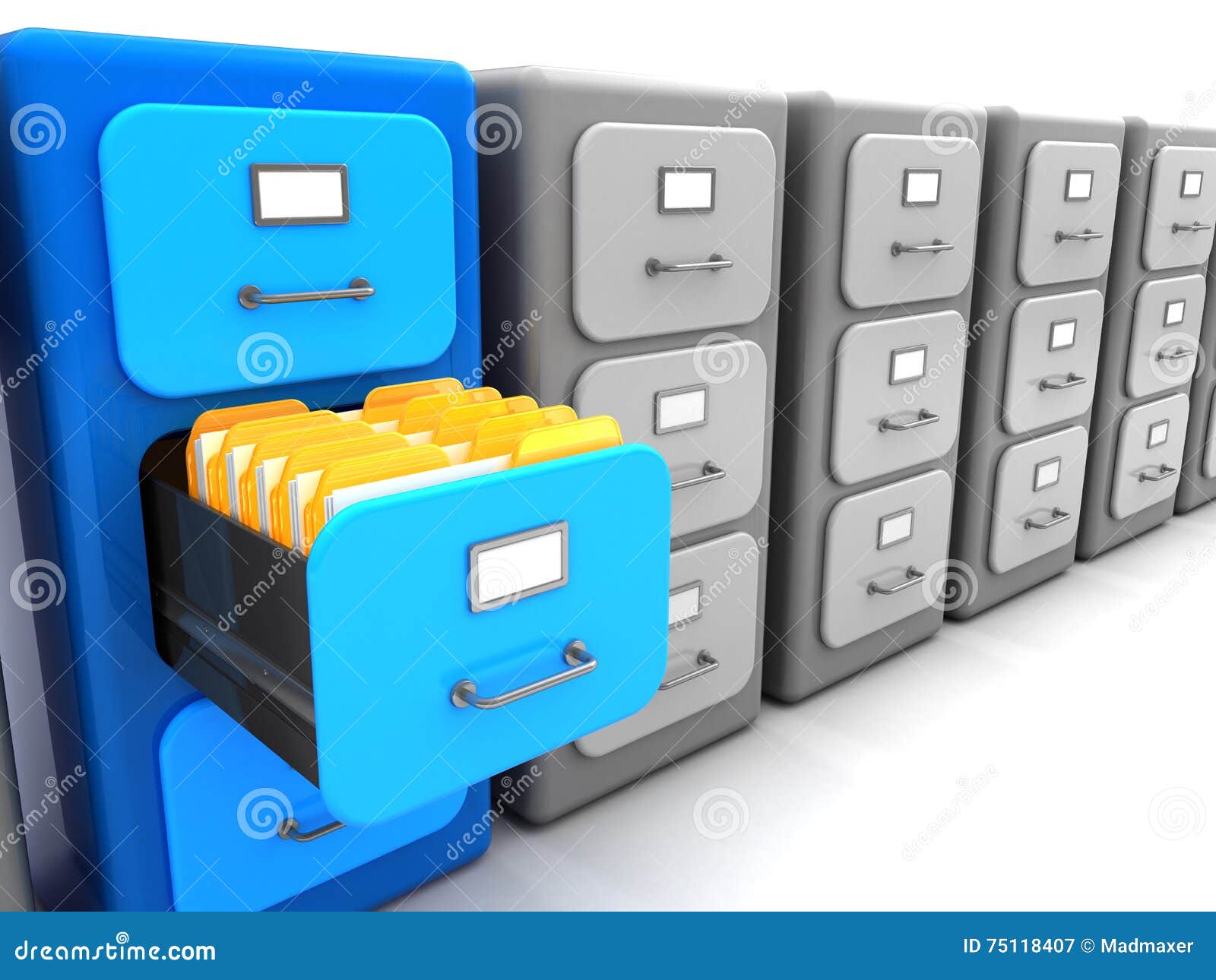 Documents archive stock illustration. Illustration of card - 75118407