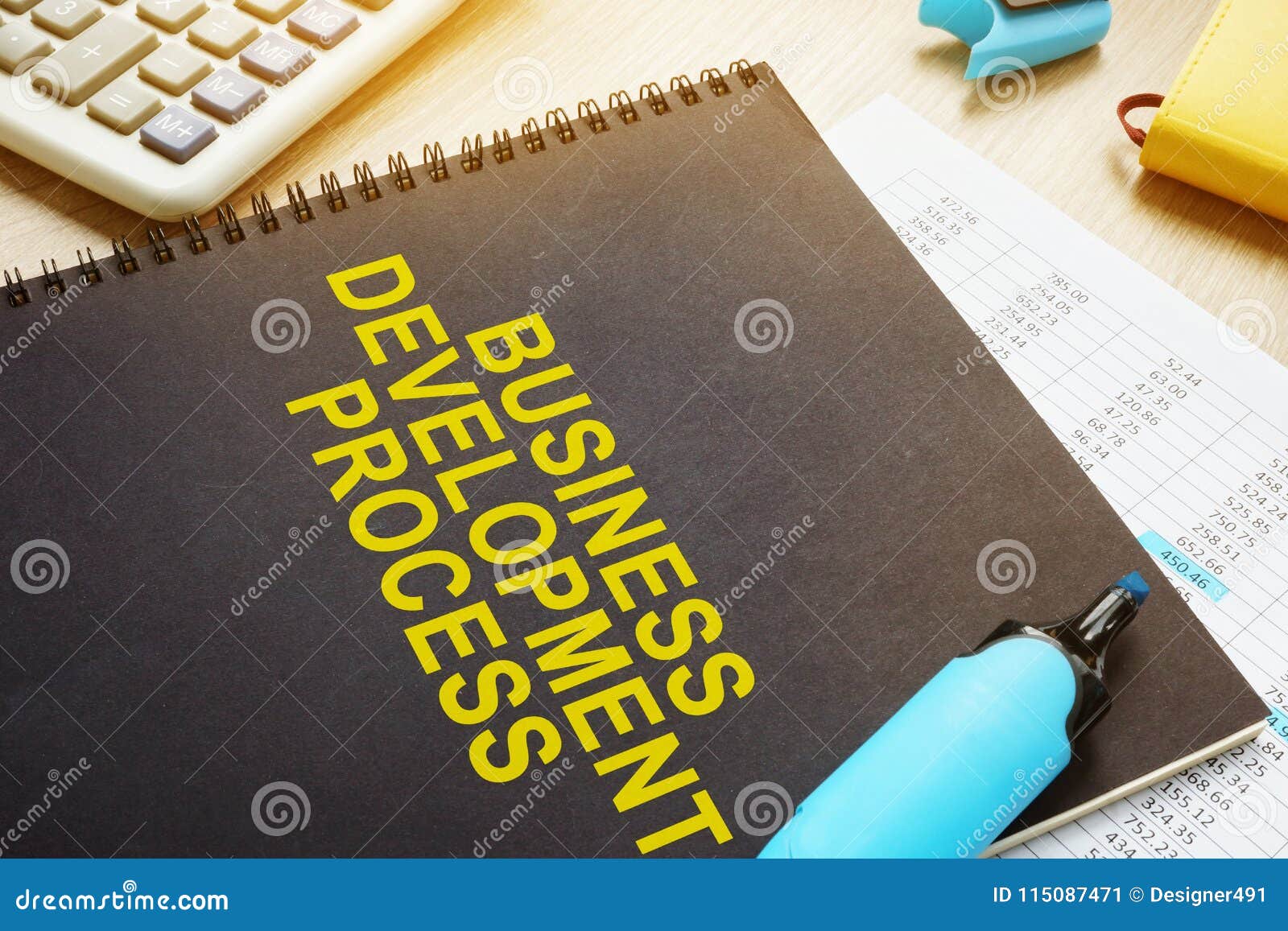 Documents about Business Development Process. Stock Image - Image of ...