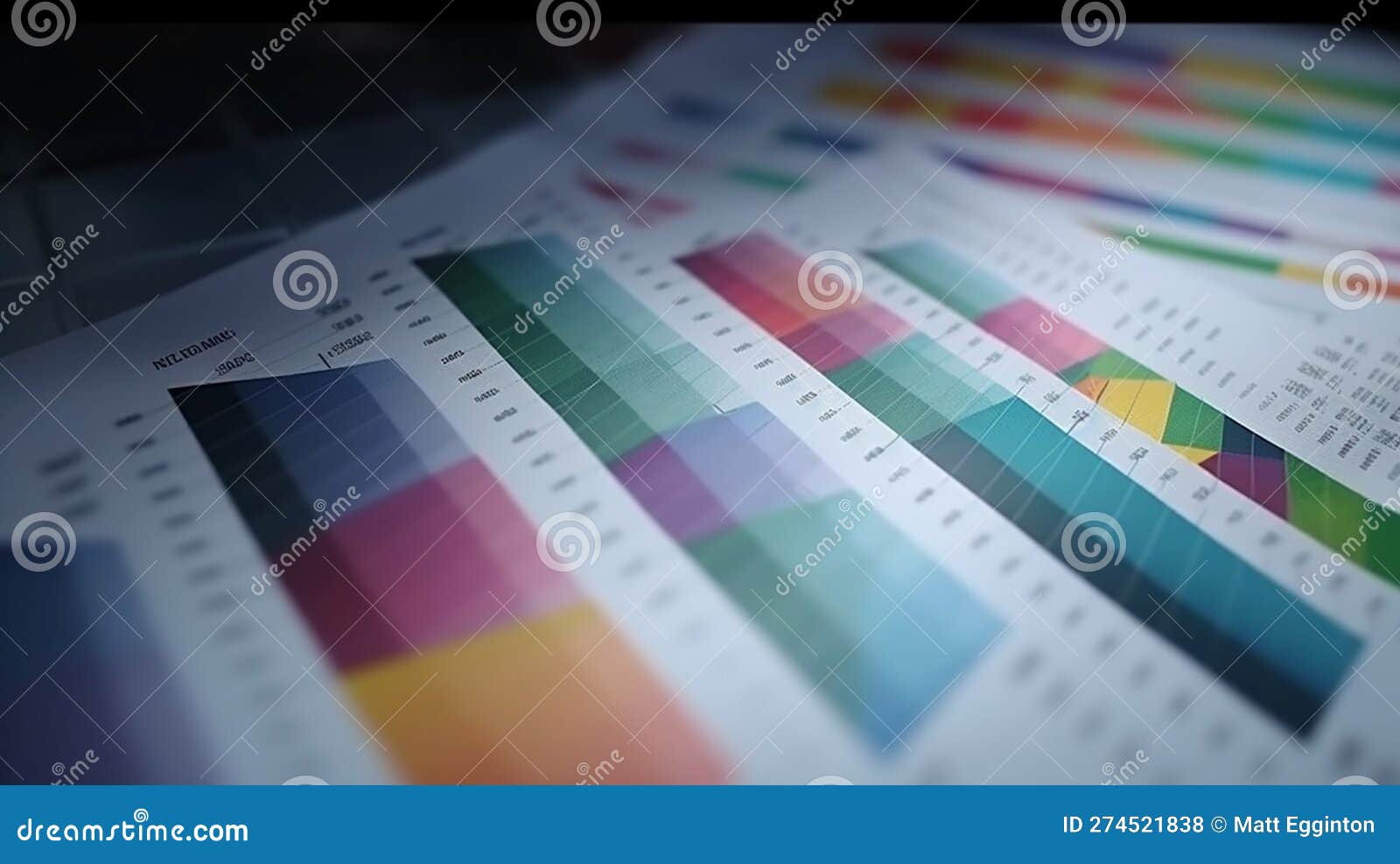 Documents, Charts and Forms Background Stock Illustration ...