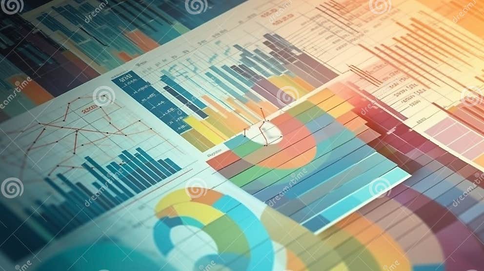 Documents, Charts and Forms Background Stock Illustration ...