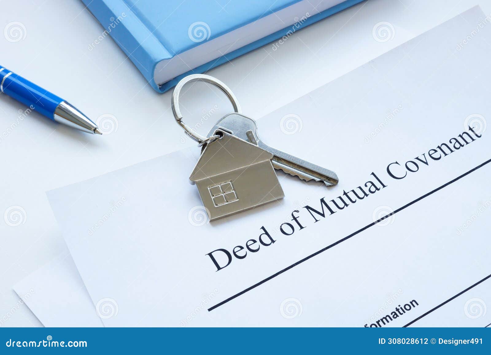 Documents Deed of Mutual Covenant and Key. Stock Photo - Image of ...