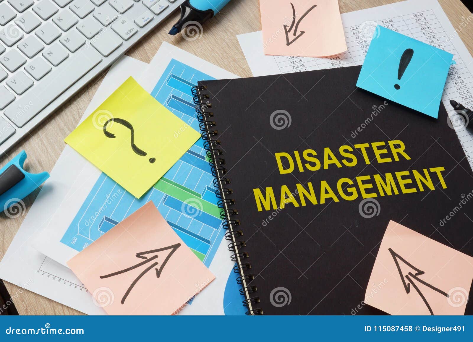 Documents about Disaster Management. Stock Photo - Image of concept ...