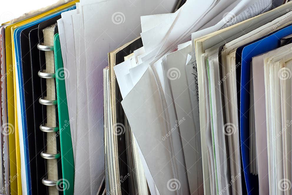 Documents and file folders stock photo. Image of file - 8894522