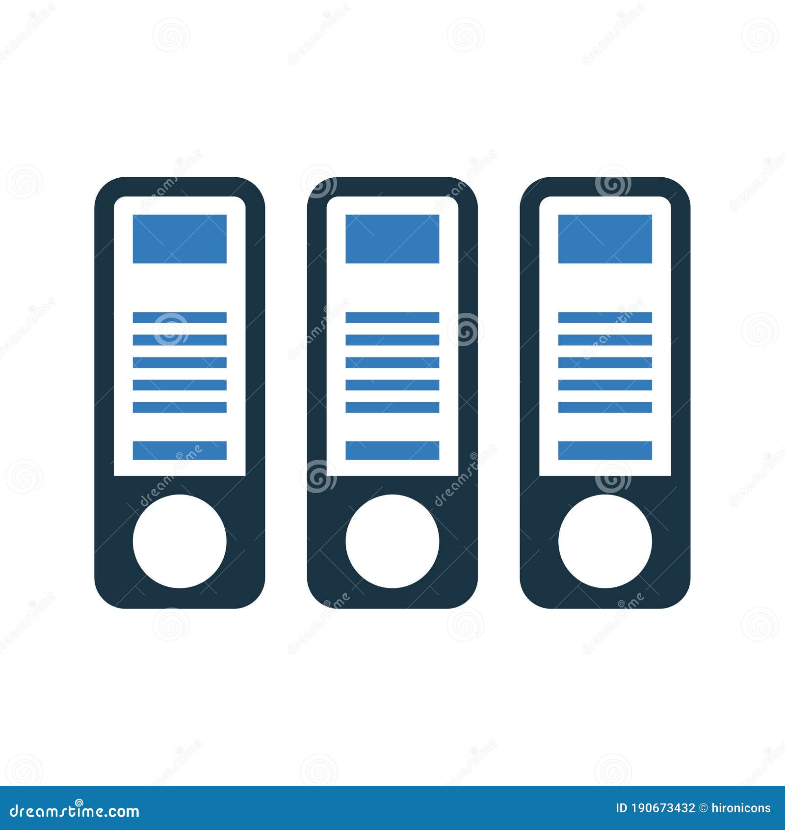 Documents, Files Archive Icon Design Stock Vector - Illustration of ...