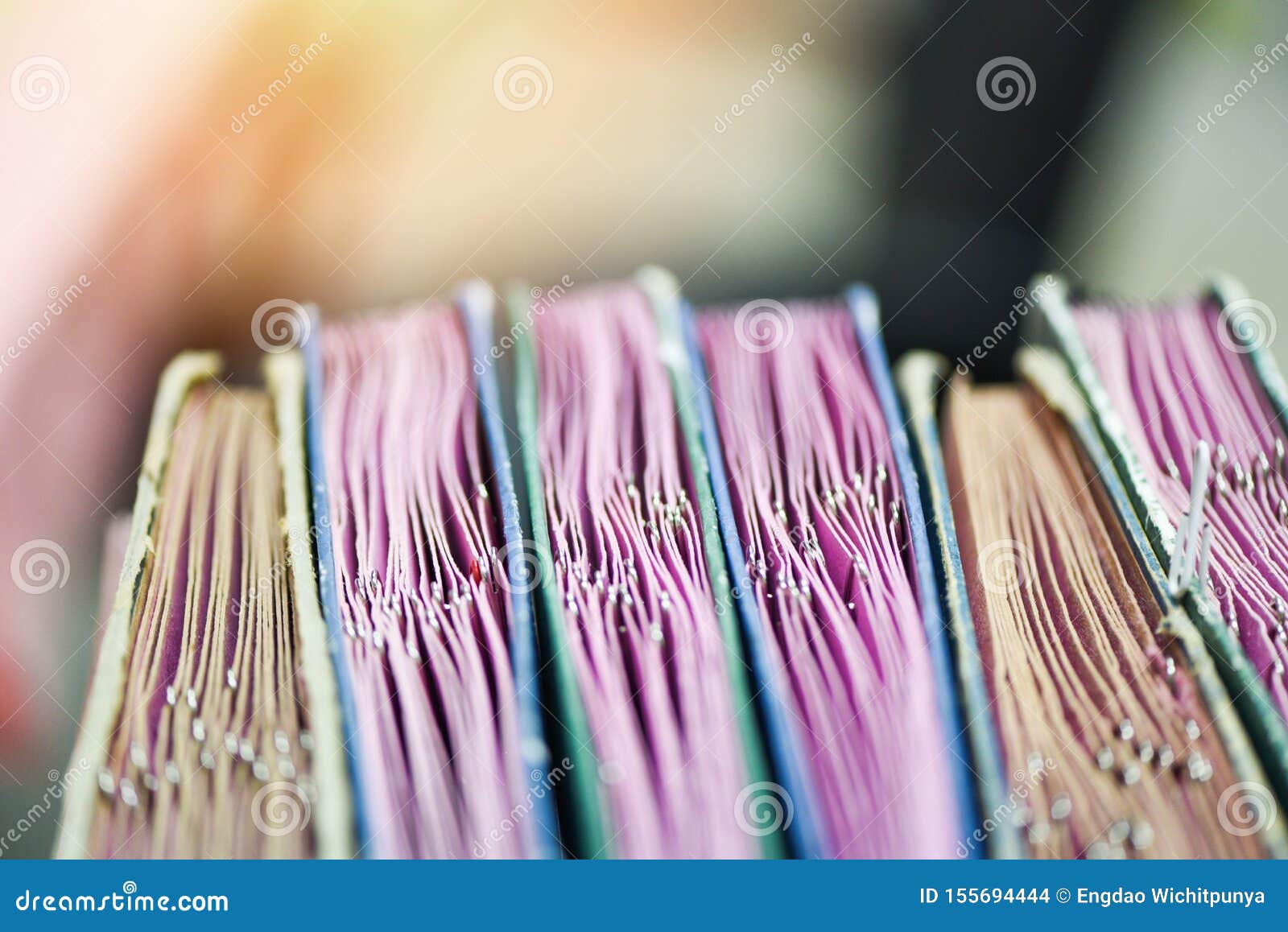 Documents in Files Placed in the Filing Cabinet with Paper Clip ...