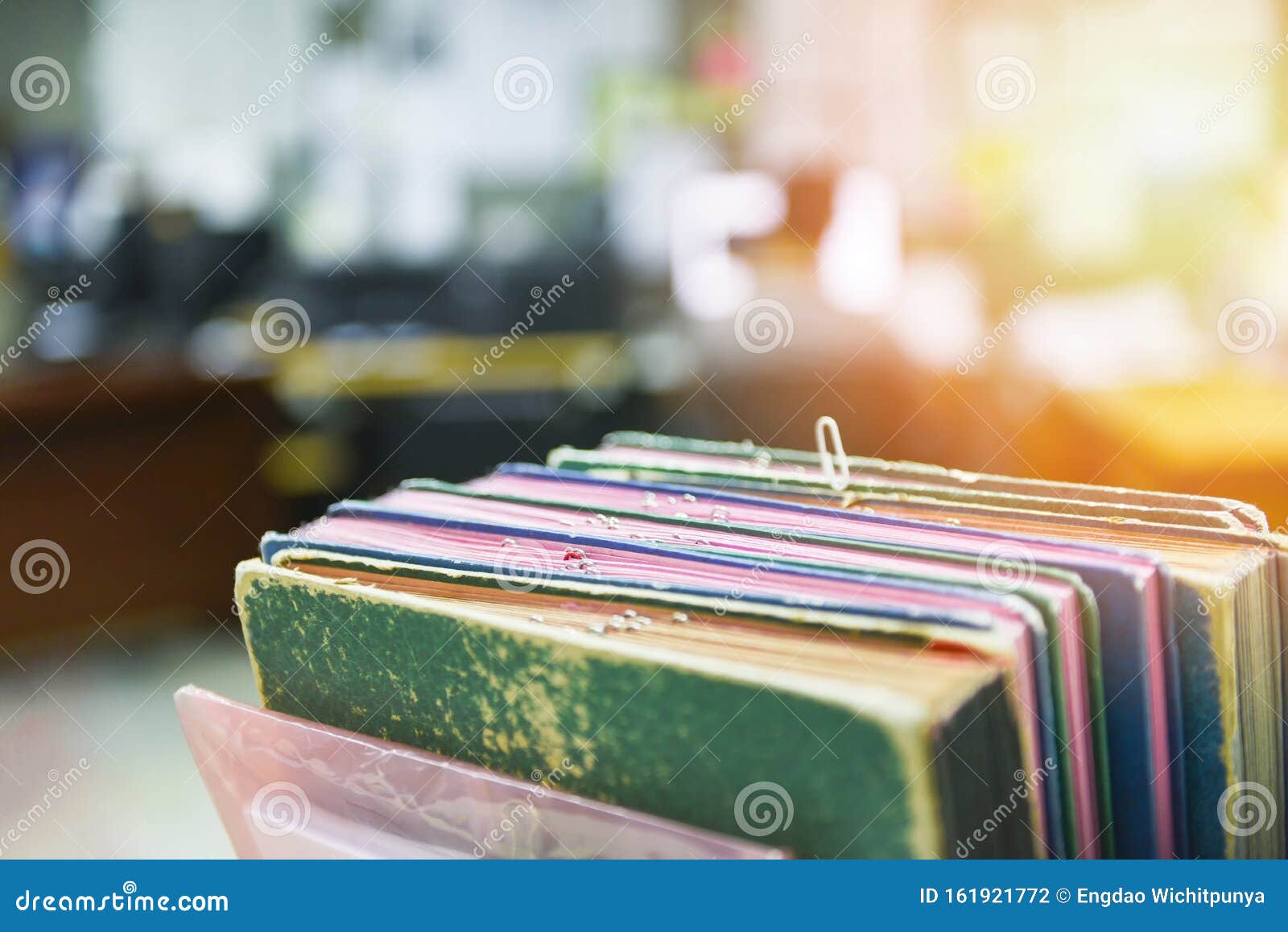 Documents in Files Placed in the Filing Cabinet with Paper Clip ...