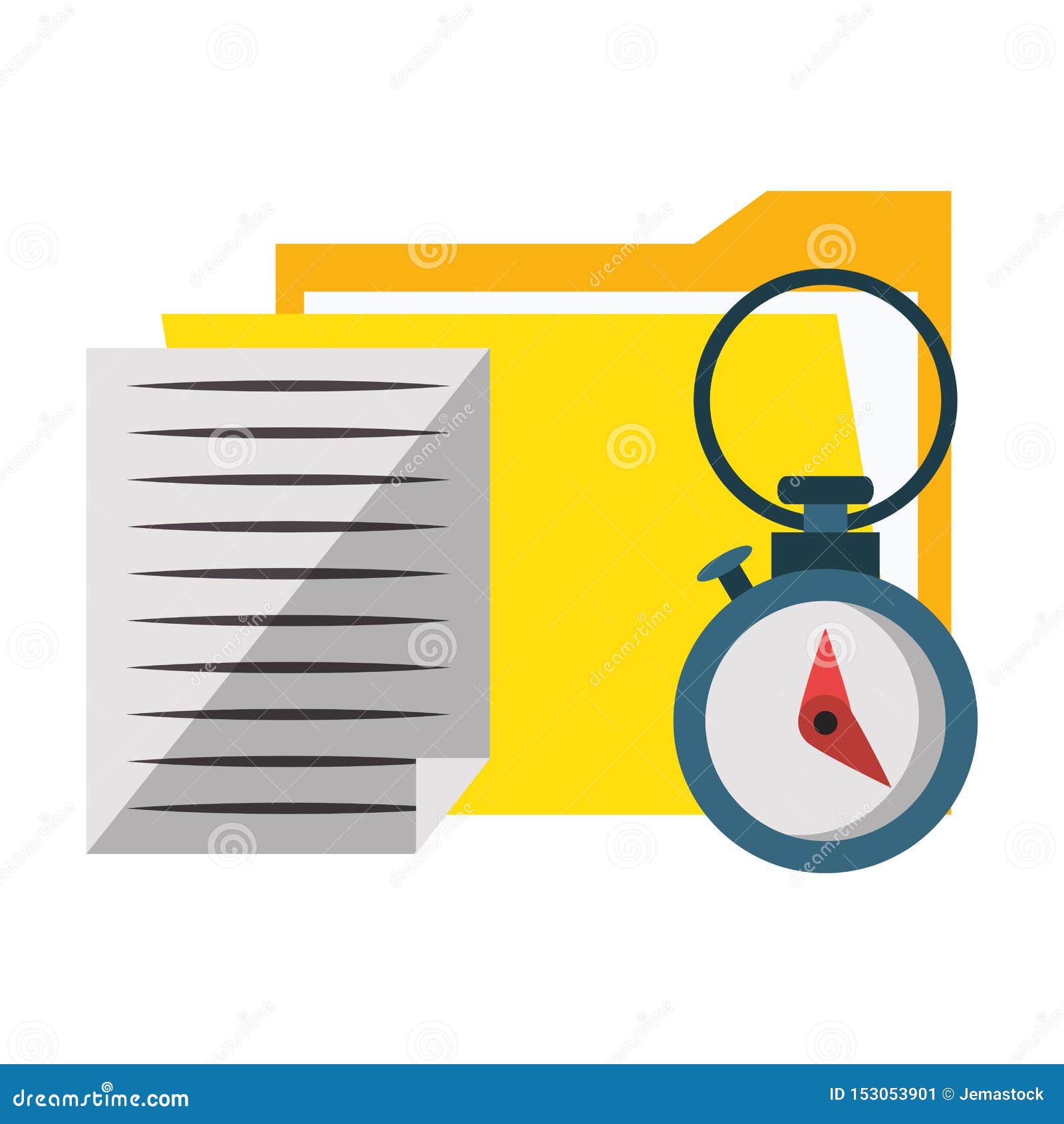 Documents Files System Archives Cartoon Stock Vector - Illustration of ...