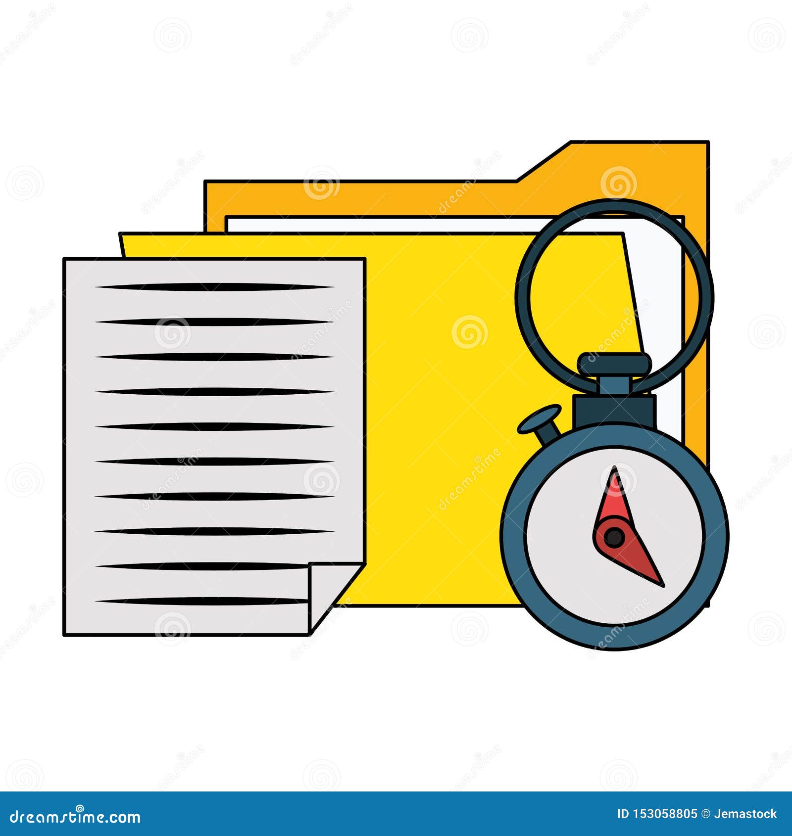 Documents Files System Archives Cartoon Stock Vector - Illustration of ...