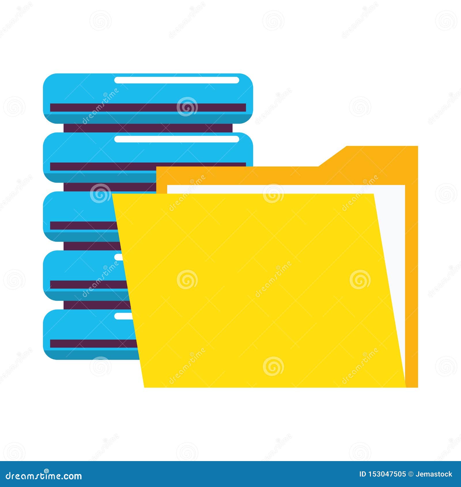 Documents Files System Archives Cartoon Stock Vector - Illustration of ...