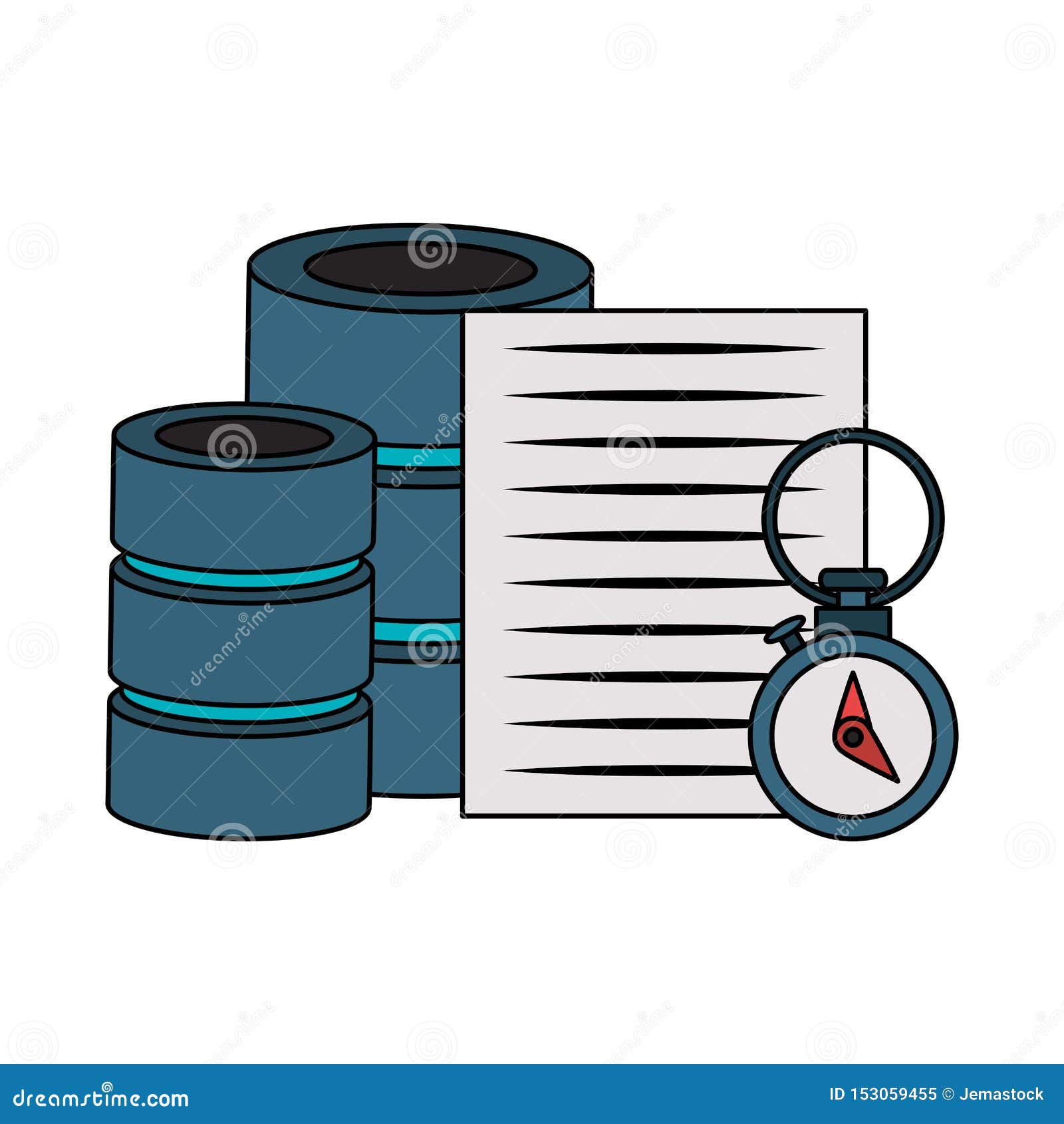 Documents Files System Archives Cartoon Stock Vector - Illustration of ...
