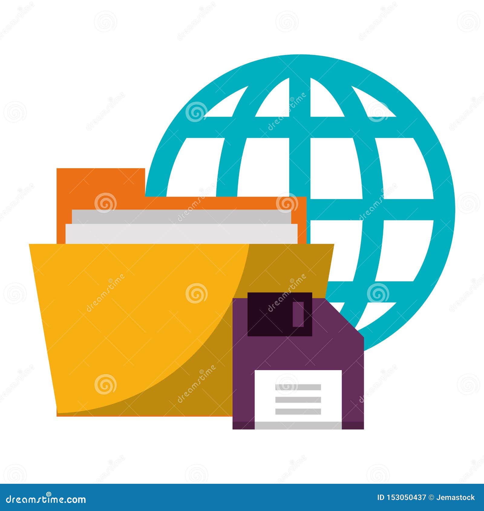 Documents Files System Archives Cartoon Stock Vector - Illustration of ...