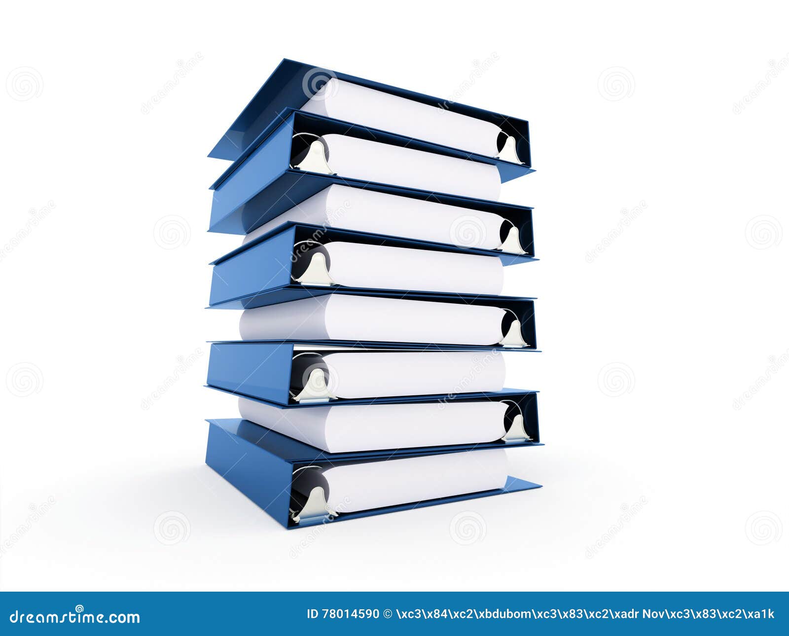 Documents Folder Book Rendered Stock Illustration - Illustration of ...