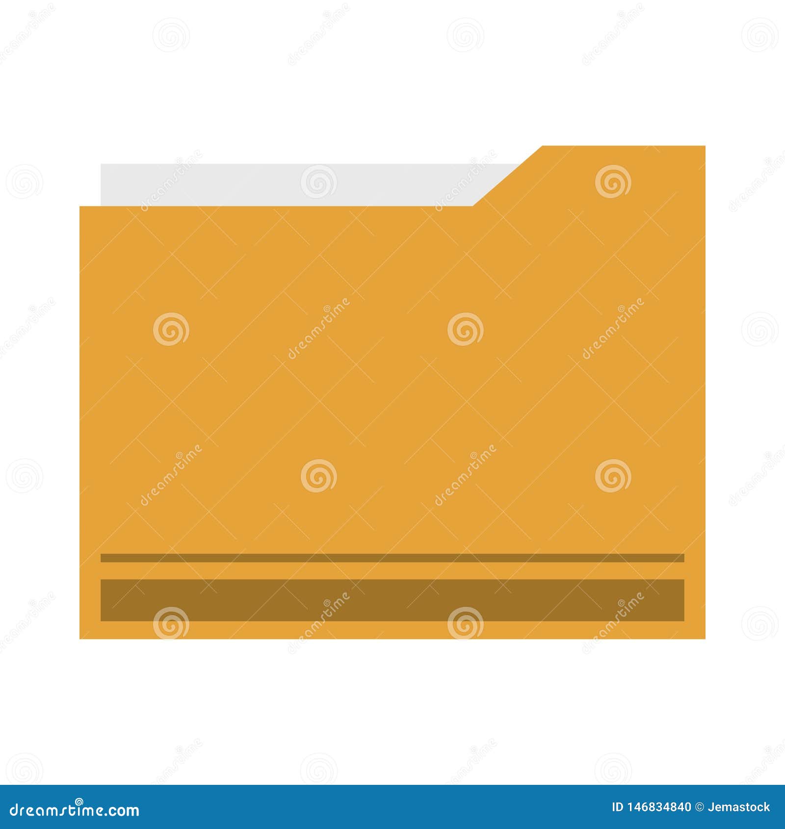 Documents folder cartoon stock vector. Illustration of management ...