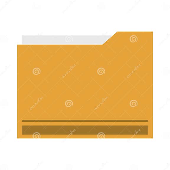 Documents folder cartoon stock vector. Illustration of management ...