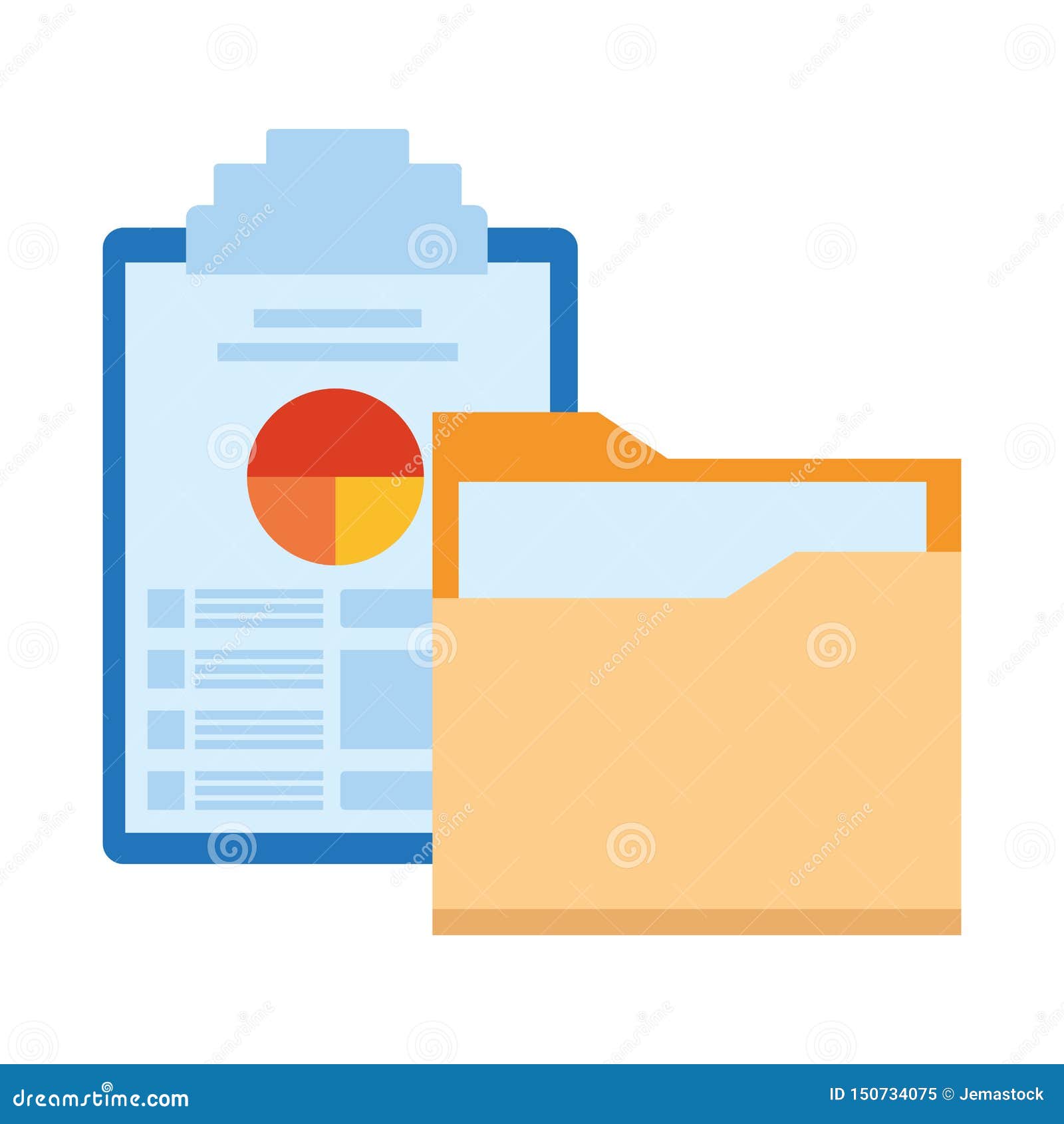 Documents Folder Files Icon Cartoon Stock Vector - Illustration of icon ...