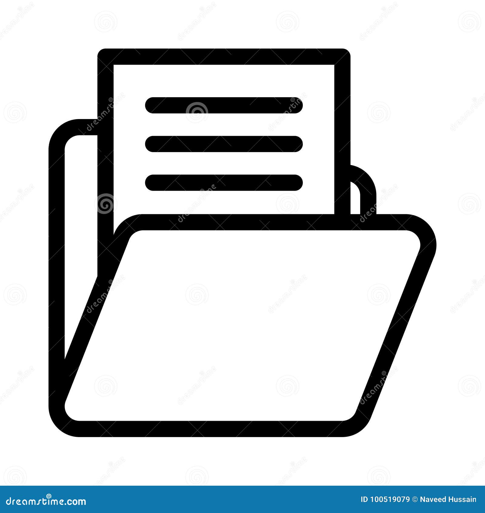 Documents folder icon stock illustration. Illustration of stationery ... Documents folder icon stock illustration. Illustration of stationery ...