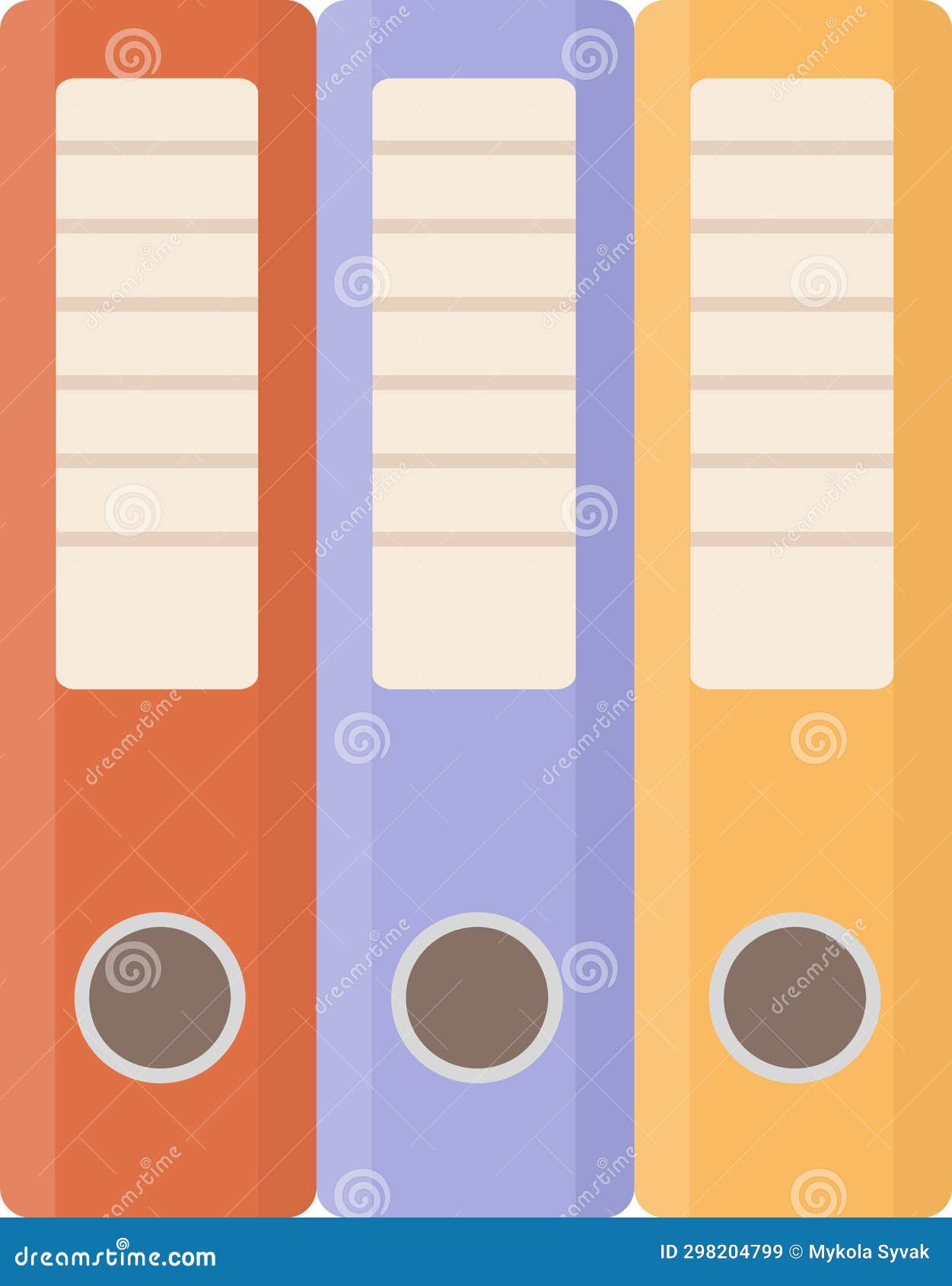 Documents Folders Stack stock vector. Illustration of folder - 298204799