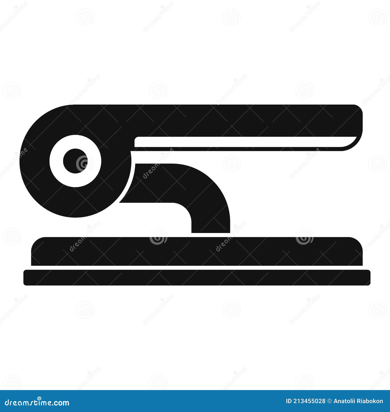 Documents Hole Punch Icon, Simple Style Stock Vector - Illustration of ...