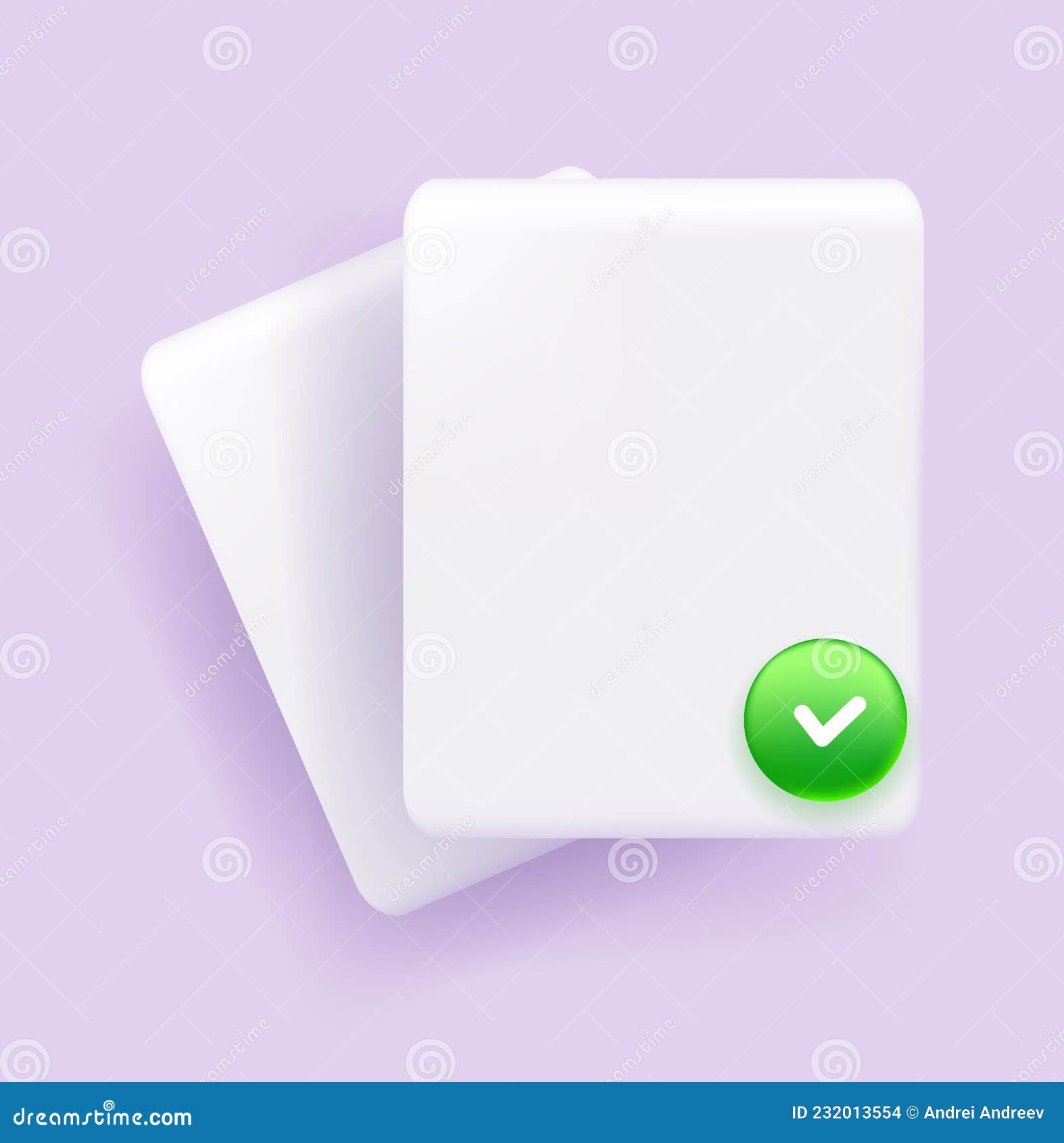 Documents Icon. Stack of Paper Sheets. Confirmed or Approved Document ...