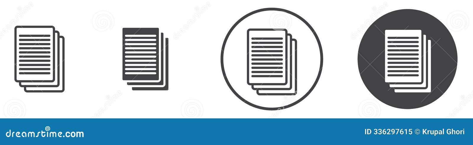 Documents Icon - Files Design Template Vector Doc Logo Icon Royalty ...