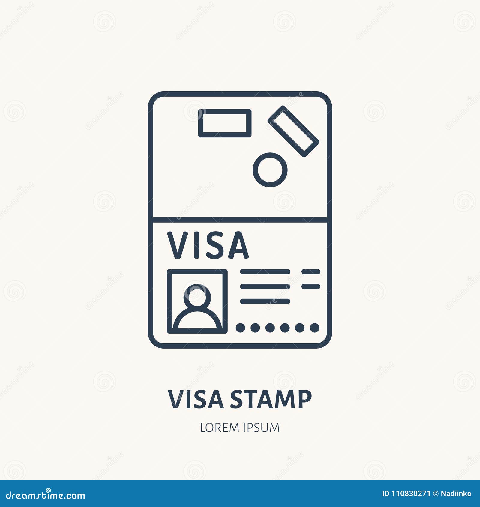 Documents, Identity Vector Flat Glyph Icons. ID Cards, Passport, Press ...