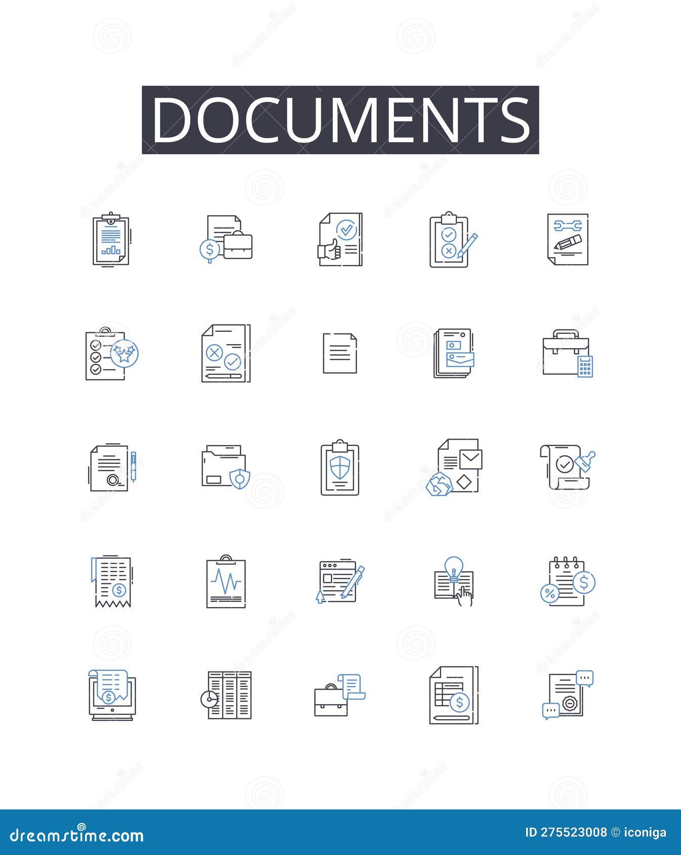 Depositions Line Icons Collection. Testimony, Witness, Sworn ...