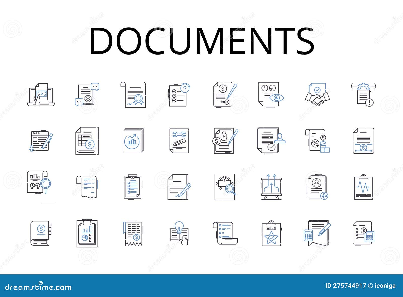 Depositions Line Icons Collection. Testimony, Witness, Sworn ...