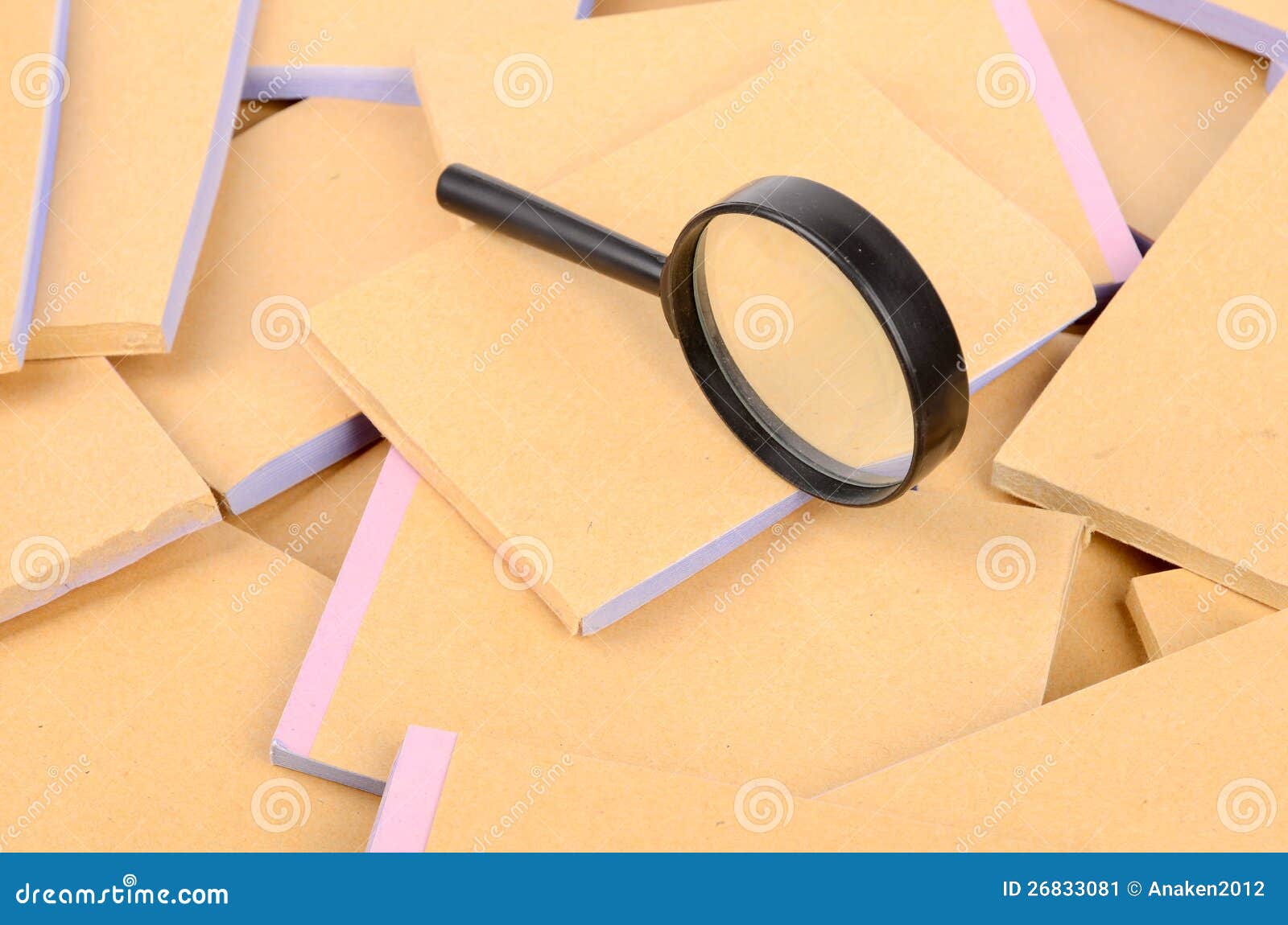 Documents and magnifier stock image. Image of page, concepts - 26833081