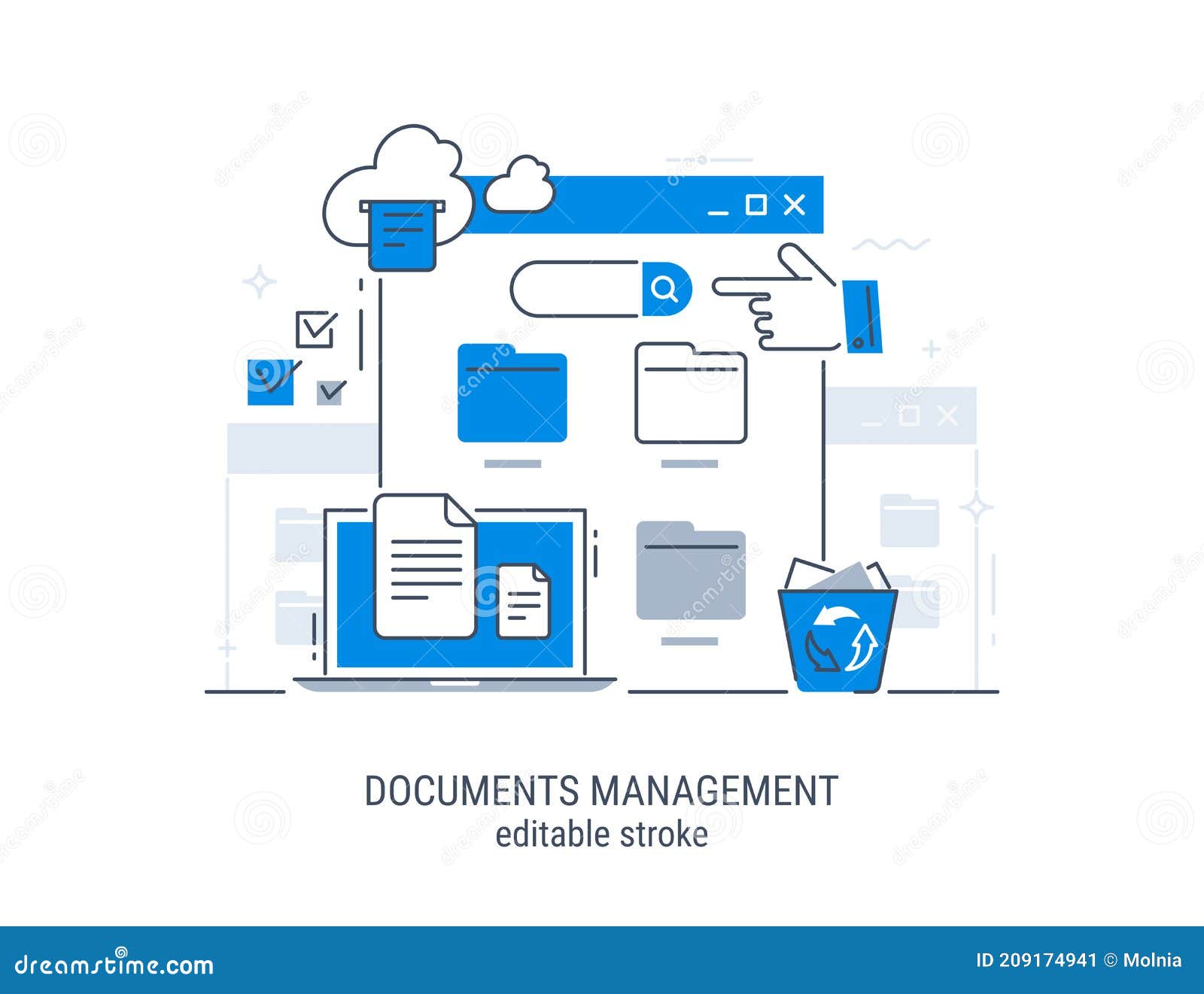 File Manager Folder Icon Vector | CartoonDealer.com #190516739