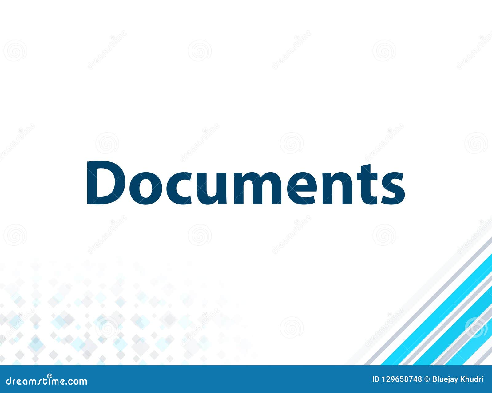 Documents Modern Flat Design Blue Abstract Background Stock ...