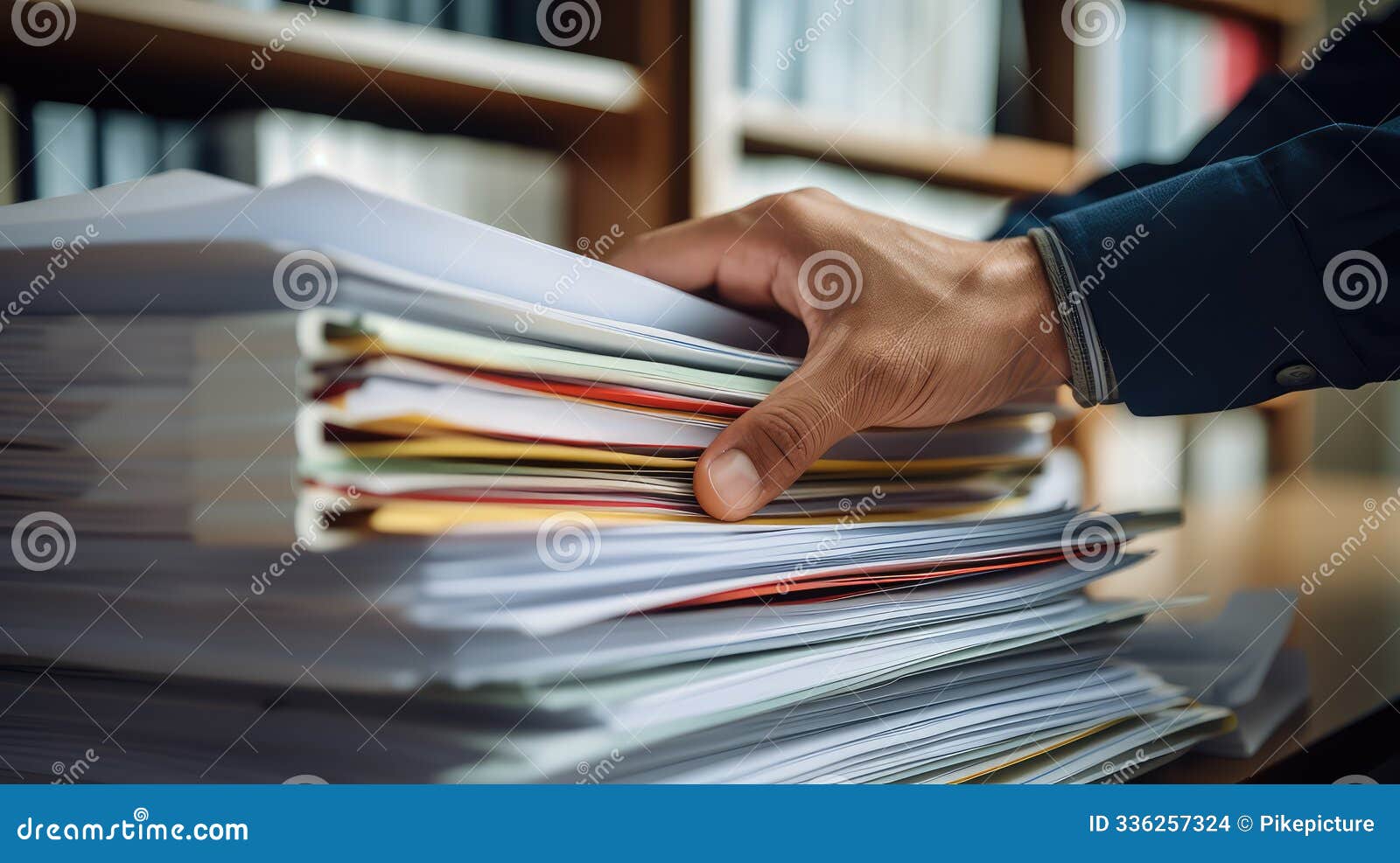 Office Filing Tray Cartoon Vector | CartoonDealer.com #29322633