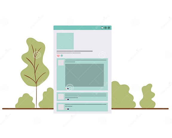 Documents Paper with Forest Landscape Stock Vector - Illustration of ...