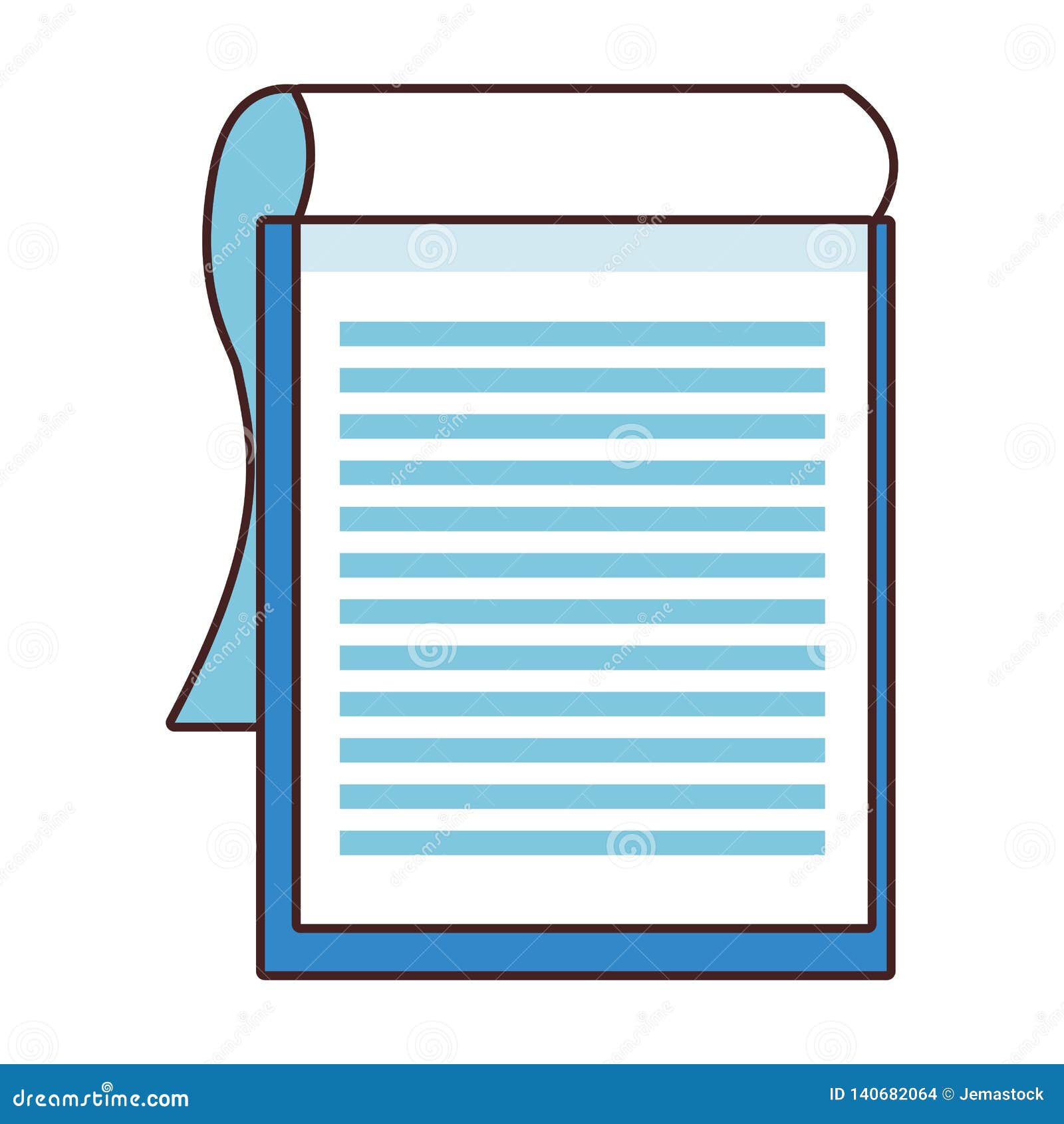 Documents Paper Sheet Cartoon Stock Vector - Illustration of icon ...