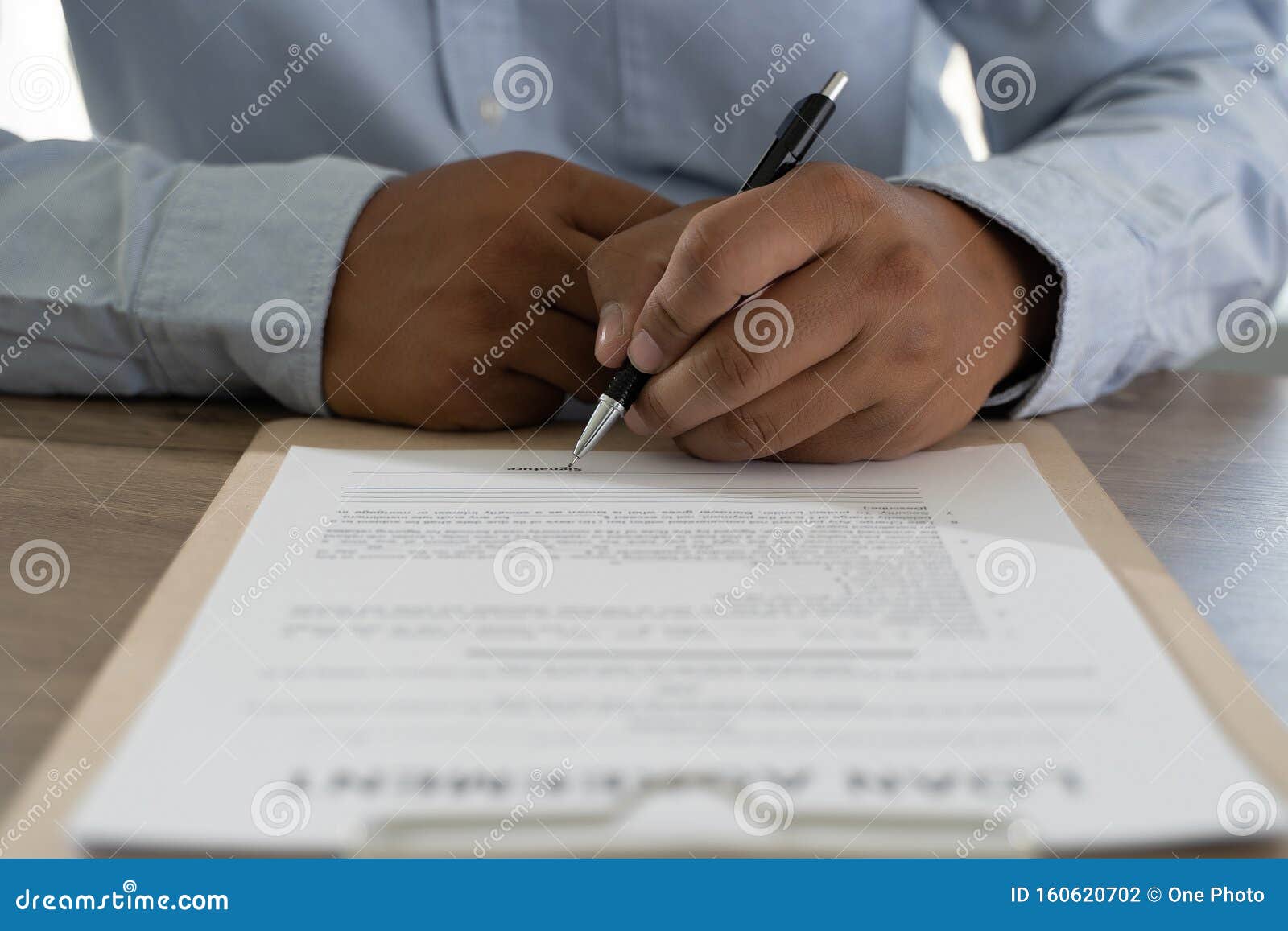 Documents Paperwork Stack of Business Paper Documents on Office on Desk ...