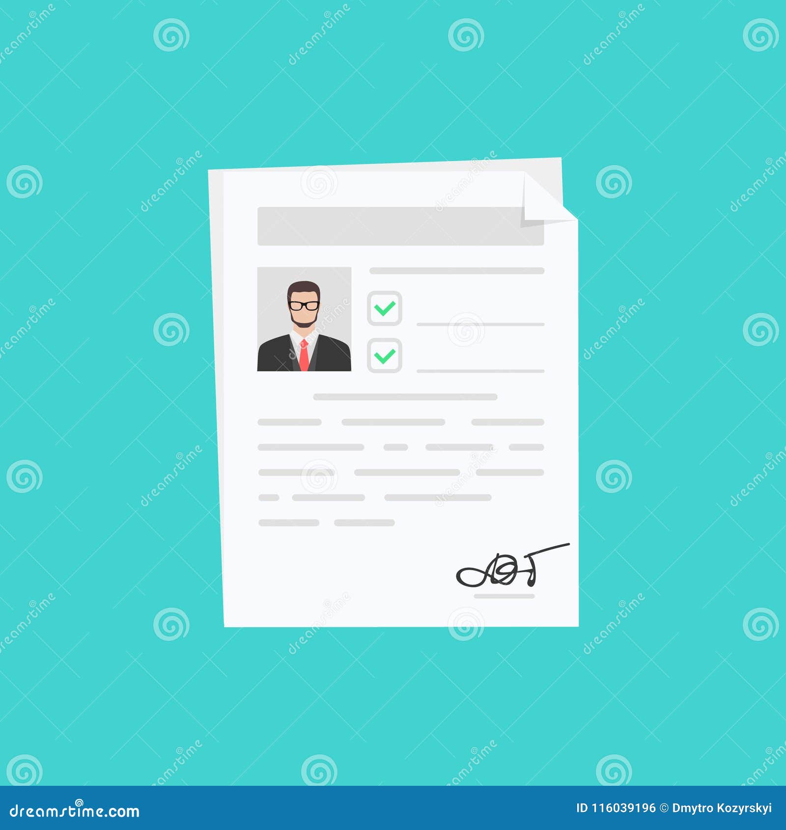 Documents With Personal Data, Concept Of Interview Job, Qualification ...