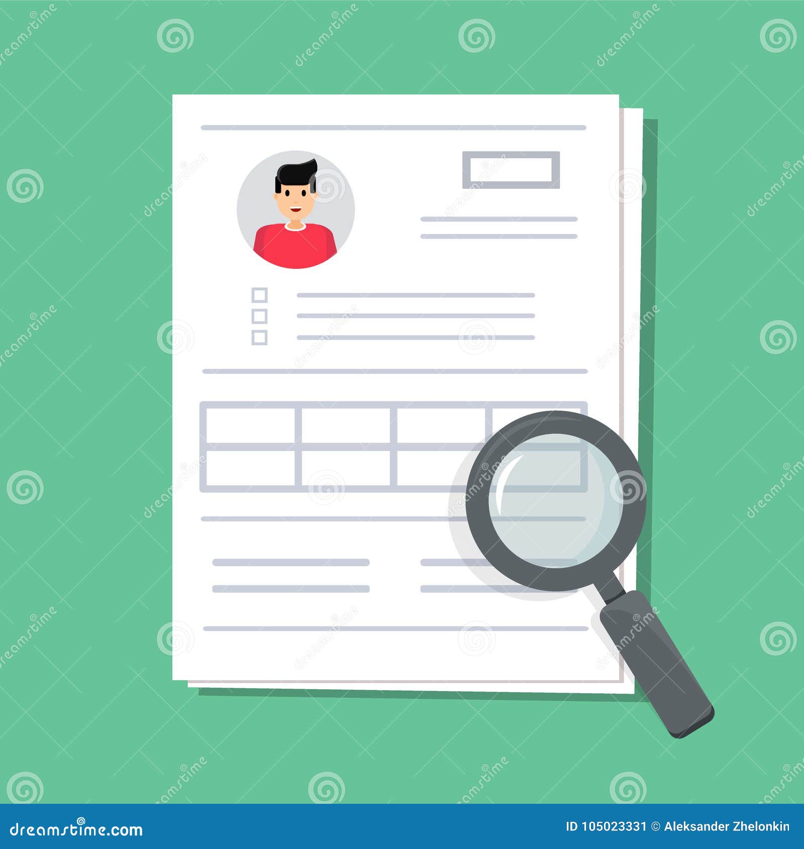 Documents With Personal Data Vector Illustration, Flat Cartoon Paper ...
