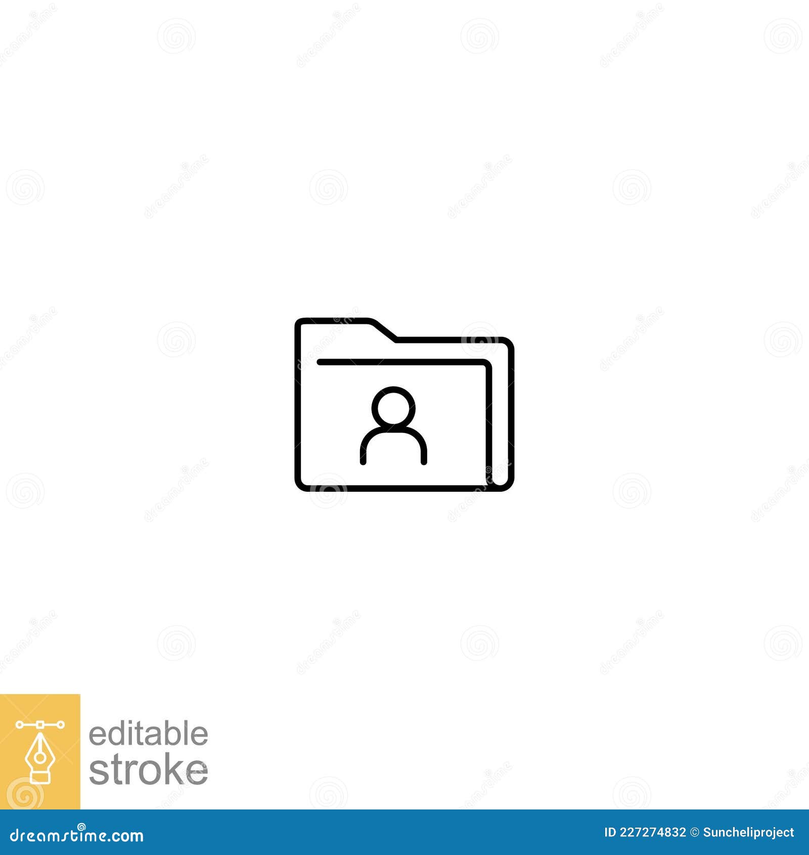 Documents Profile Icon. Personal Portfolio Private User Folder Stock ...