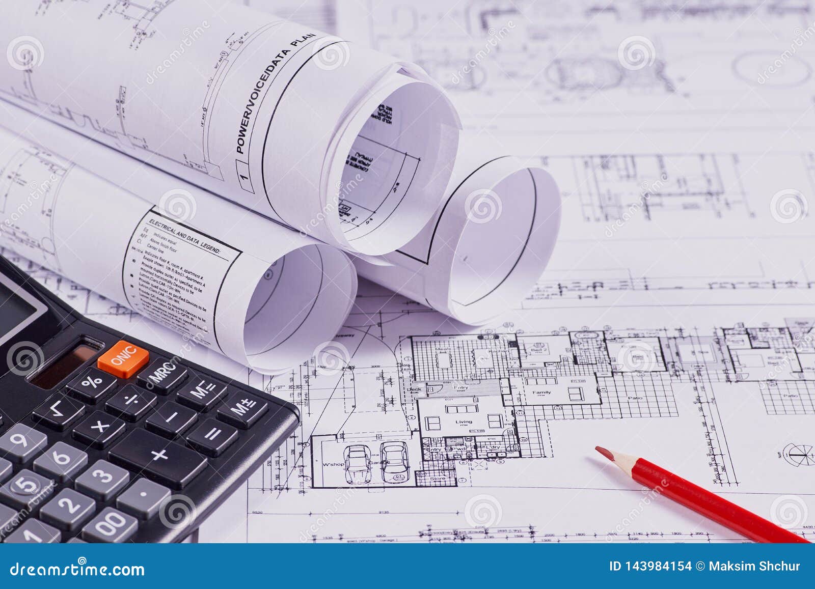 Documents for the Project Engineering Work Editorial Stock Image ...