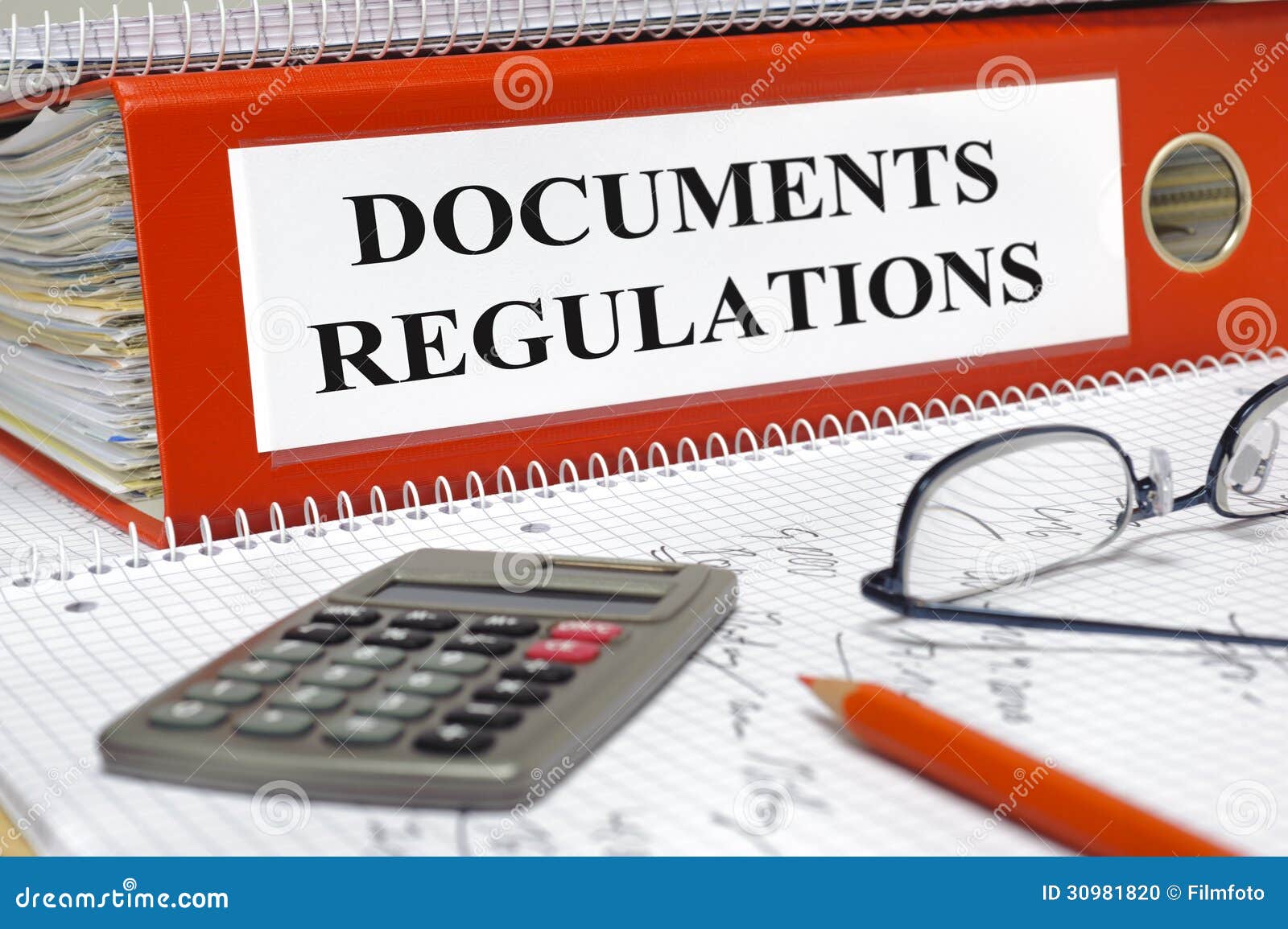 Documents and regulations stock photo. Image of corporate - 30981820