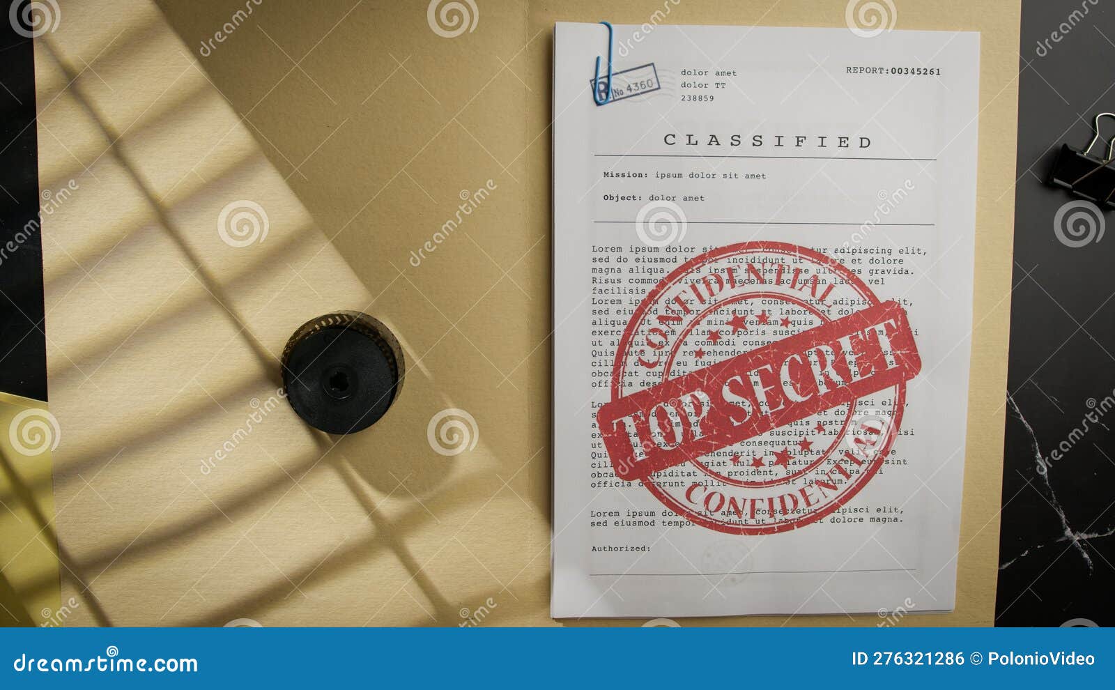 Documents of Secret Projects in Folders Stock Photo - Image of official ...