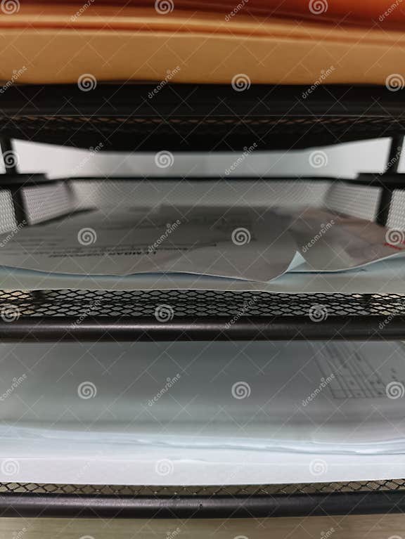Documents Steel Rack for Work Stock Image - Image of window, bumper ...