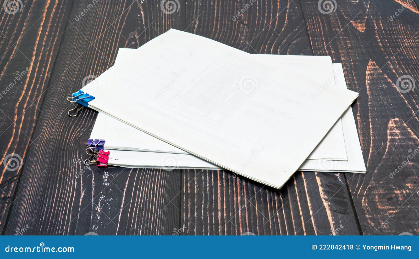 Documents on table stock photo. Image of work, office - 222042418
