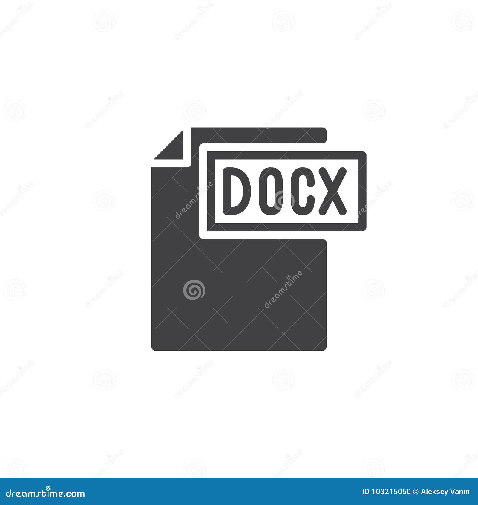 Docx Format Document Icon Vector Stock Vector - Illustration of simple ...