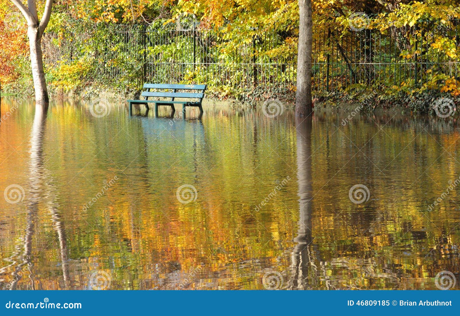 Dodder park landscape. stock image. Image of colour, landscapes - 46809185