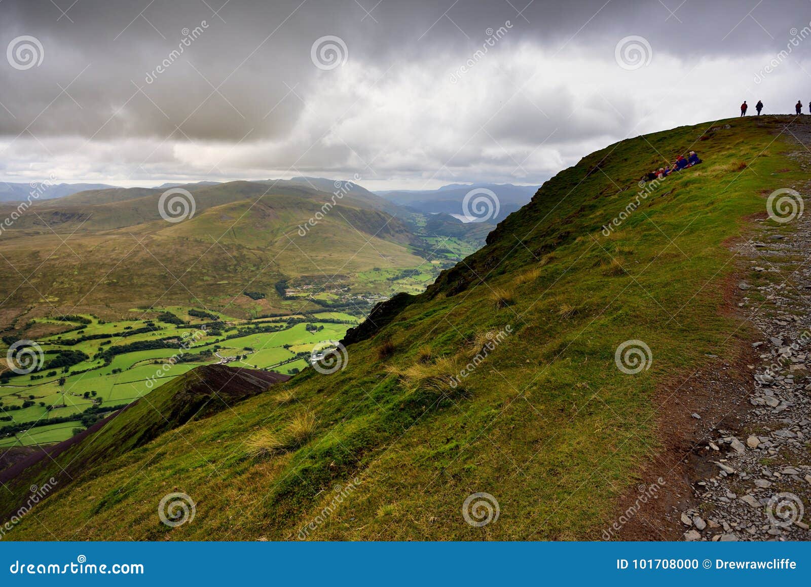 Doddick Fell ridge line stock photo. Image of blencathra - 101708000