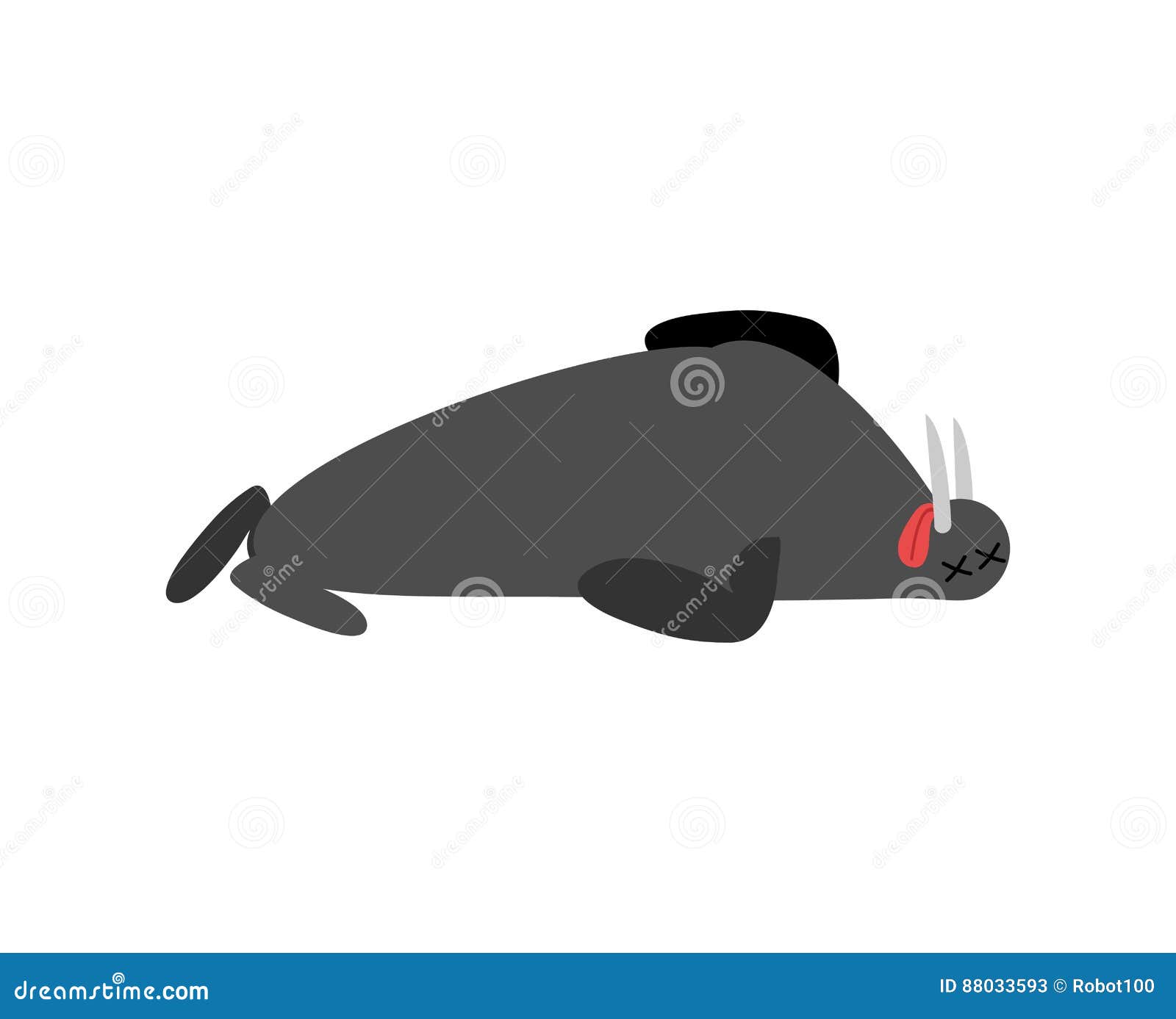 Dode Walrus Het Noordpool En Antarctische Wilde Dier is Dood ...