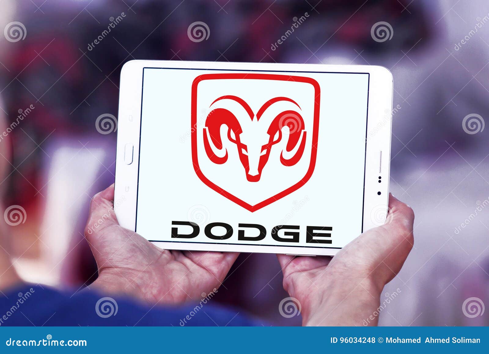 Dodge car logo editorial stock photo. Image of technology - 96034248